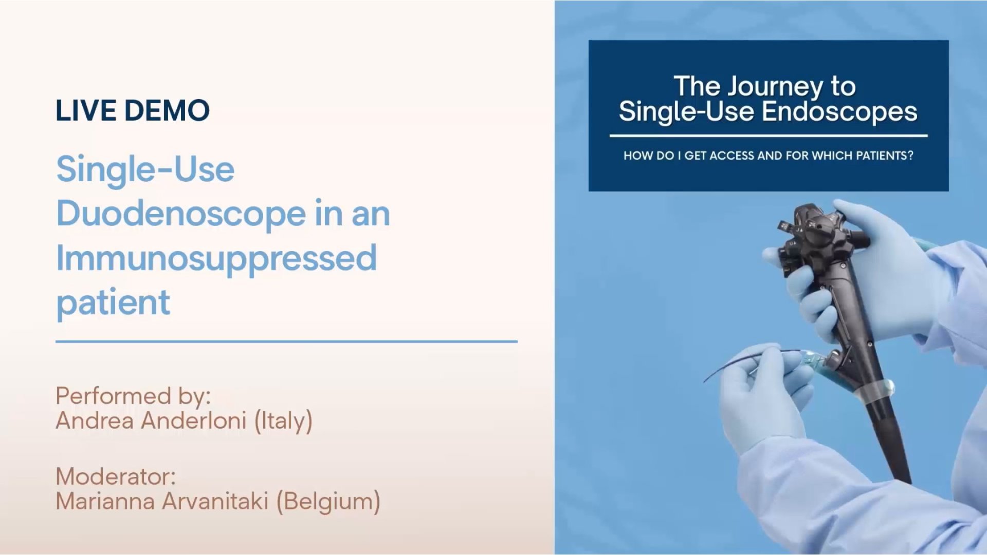 Single-Use Duodenoscope in an Immunosuppressed patient - Endoscopy On Air