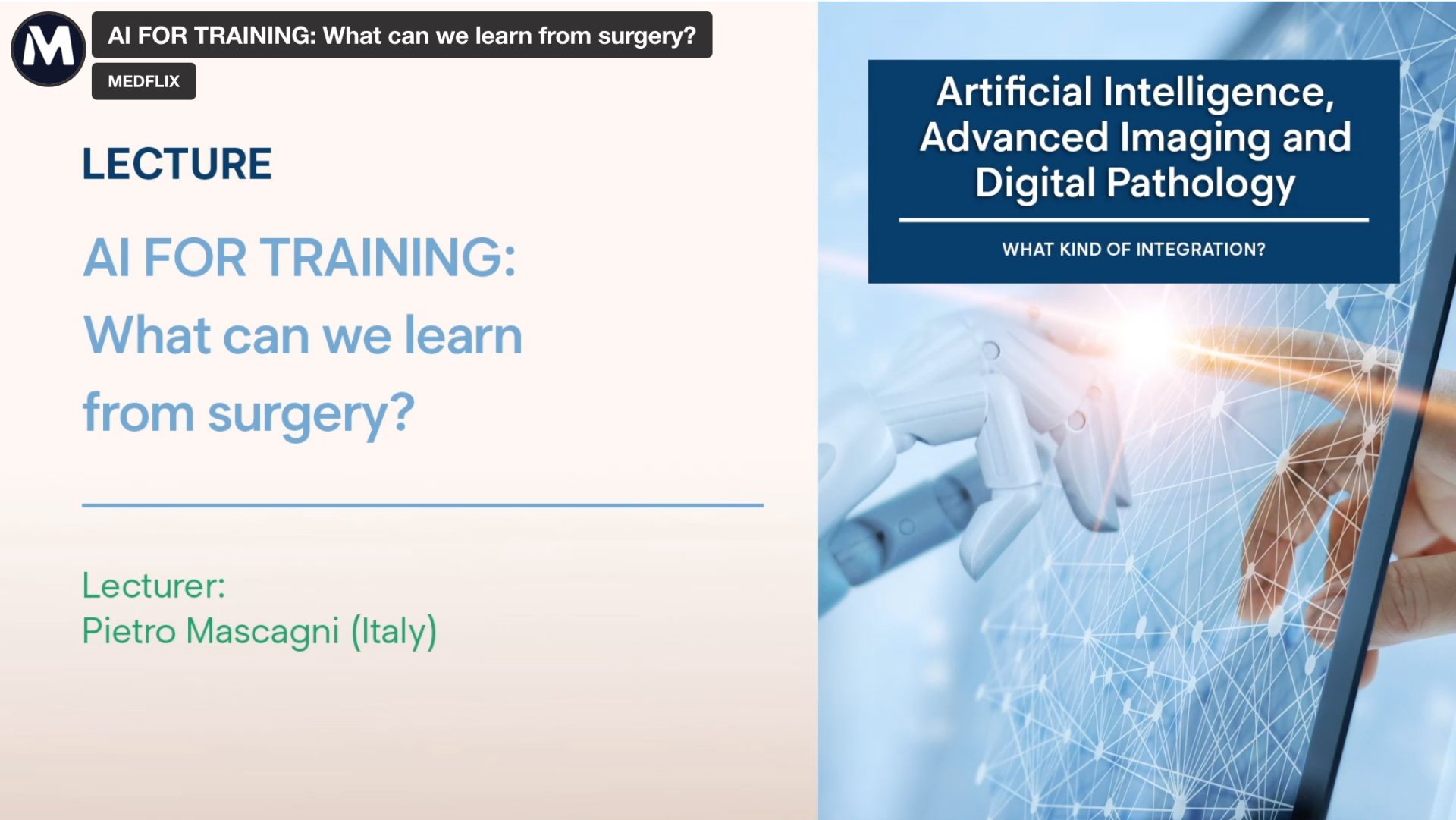 AI FOR TRAINING: What can we learn from surgery? - Endoscopy On Air